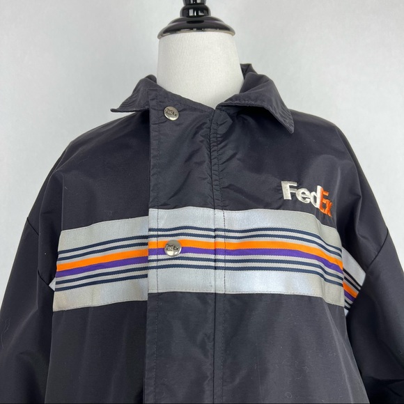 FedEx | Jackets & Coats | Fedex Stan Herman Reflective Uniform Long ...